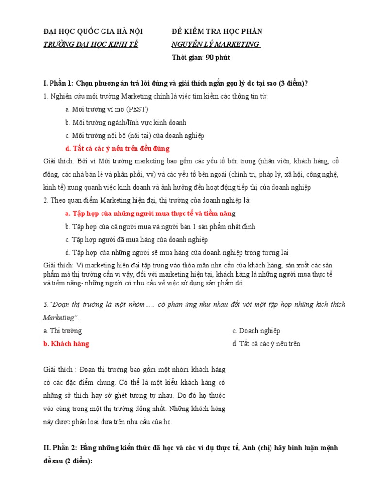 BTGK Nguyên Lý Marketing | PDF