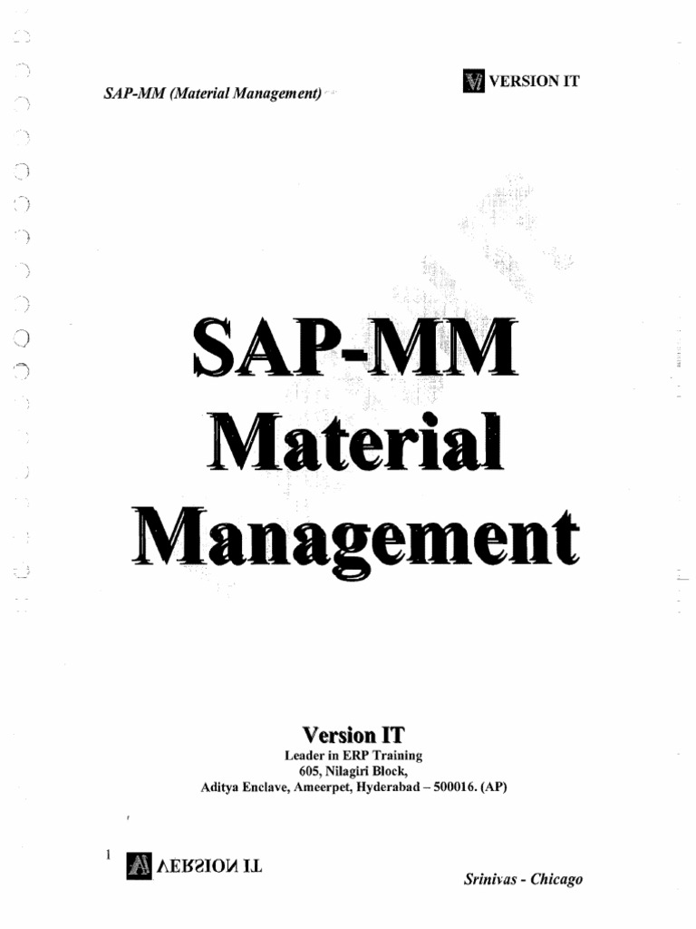 SAP MM Inventory Management Guide | PDF | Valuation (Finance) | Inventory