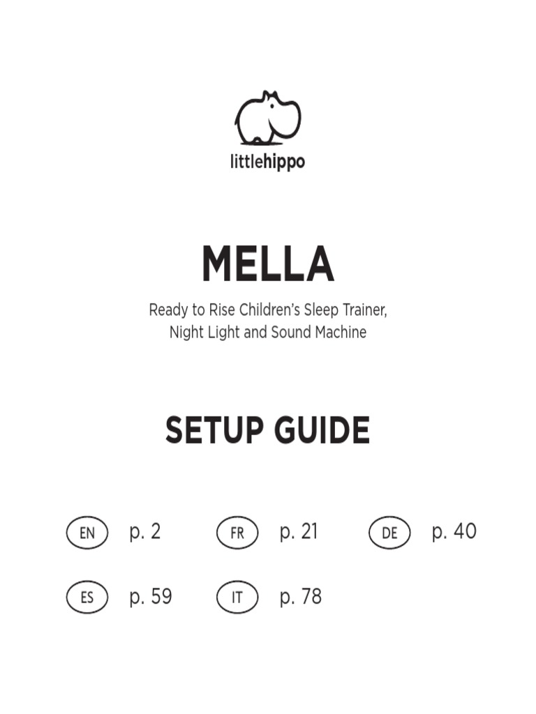 Mella Sleep Trainer Setup Guide | PDF | Sleep