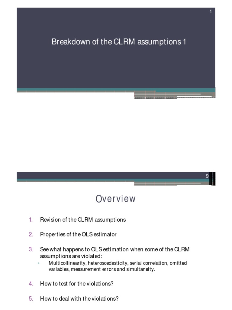 Phan I - C5a-Breakdown of OLS Assumptions | PDF | Heteroscedasticity ...