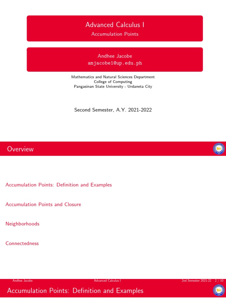 Chapter 5 Limit Points | PDF | Topology | Mathematical Concepts