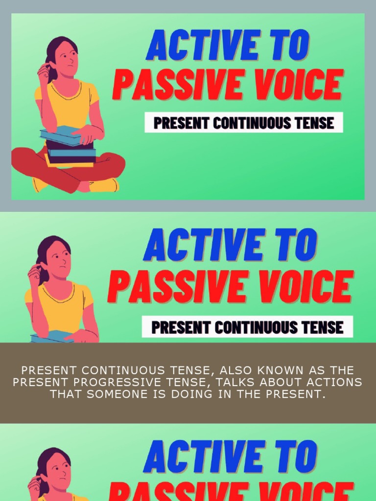 Active and Passive Voice Explained | PDF | Grammatical Tense | Verb