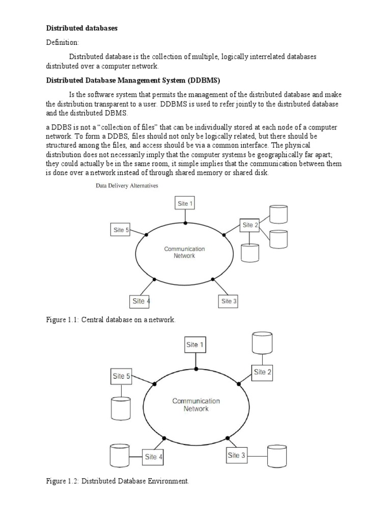 Distributed Databases | PDF | Databases | Relational Database
