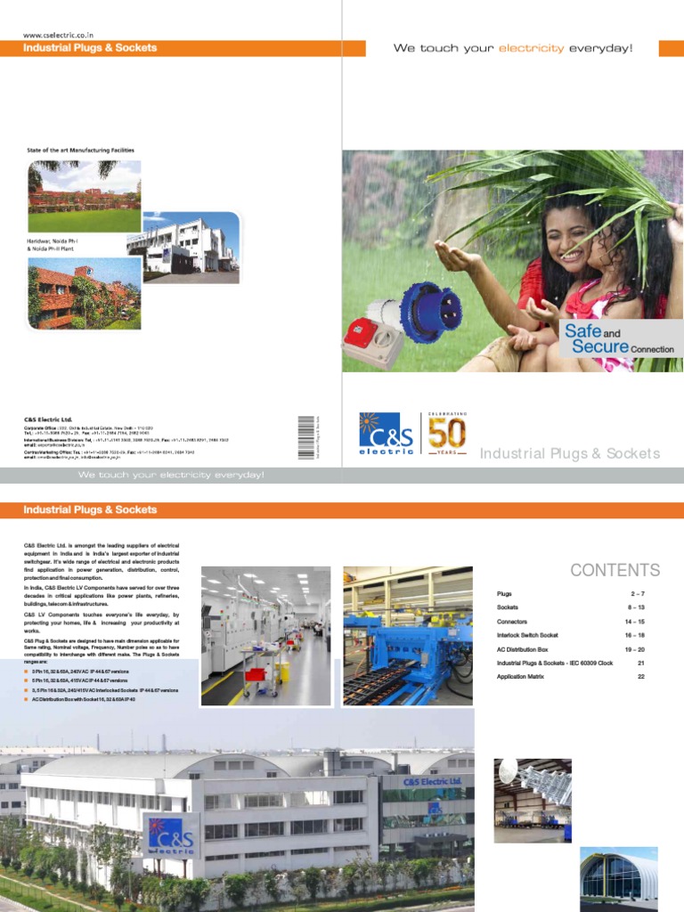 C&S - Industrial-Plug-Socket Catalog | PDF | Ac Power Plugs And Sockets ...