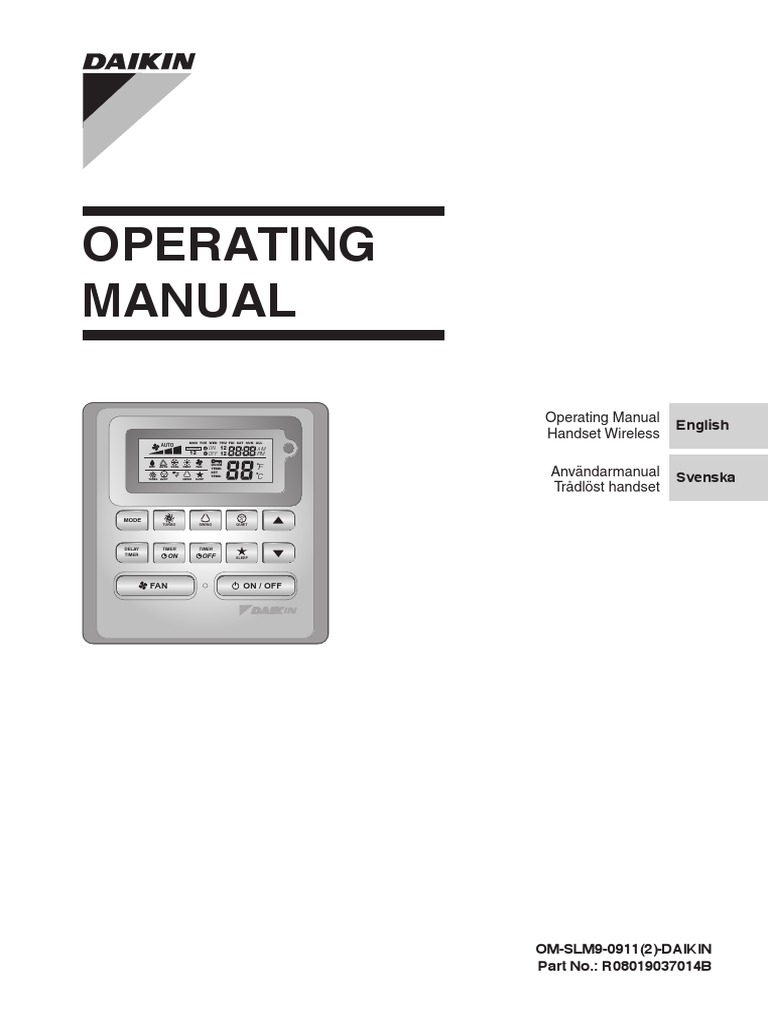 Wired Remote Control - Operation Manual | PDF