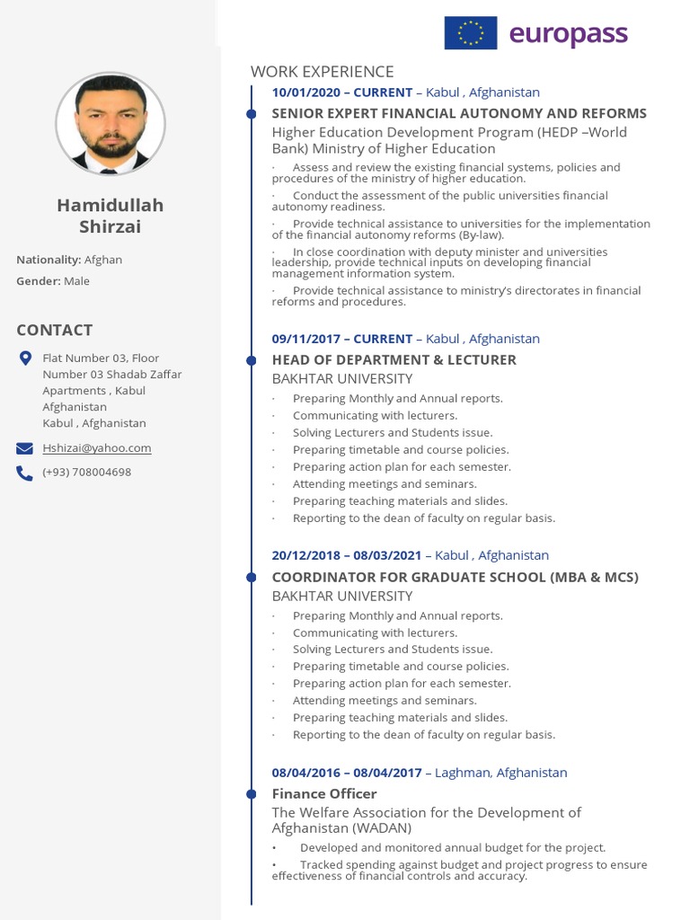 Curriculum Vitae Sharq University | PDF
