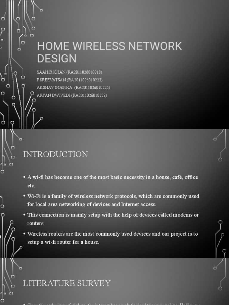 Home Wireless Network Design | PDF | Computer Network | Wi Fi