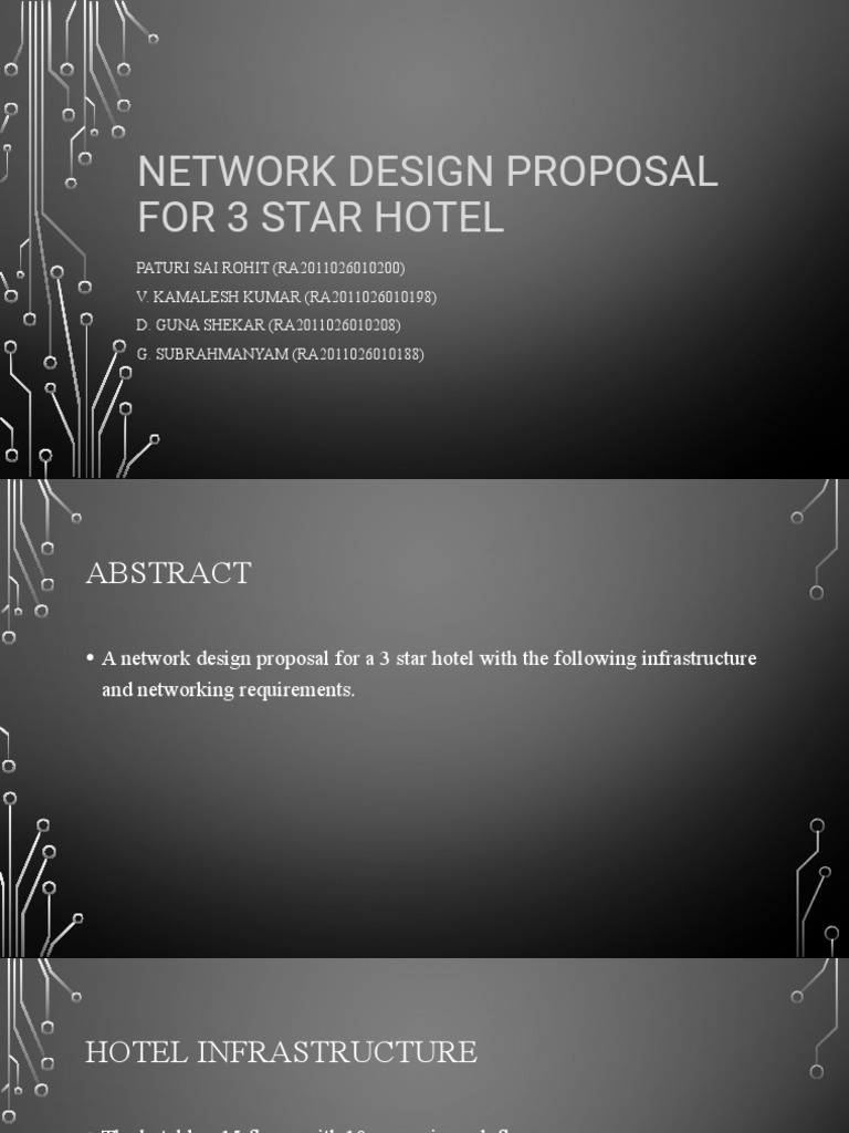 Wireless Network Design for 3-Star Hotel | PDF | Computer Network ...