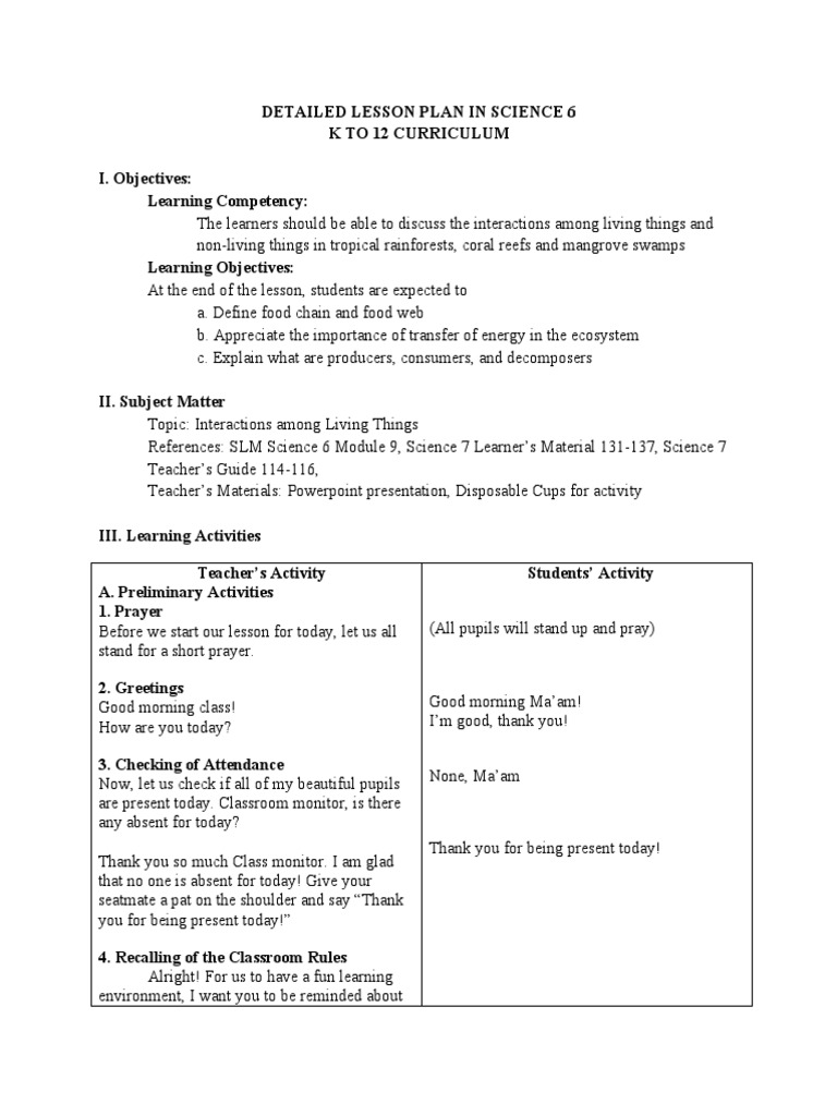 DLP Science 6 | PDF | Herbivore | Plants