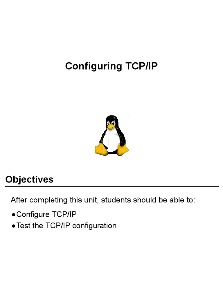 Tcpip Linux | PDF | Transmission Control Protocol | Ip Address