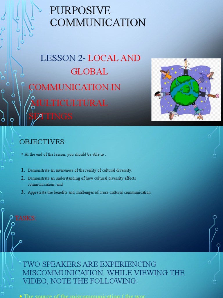 Purposive Communication - Local and Global Coomunication | PDF ...