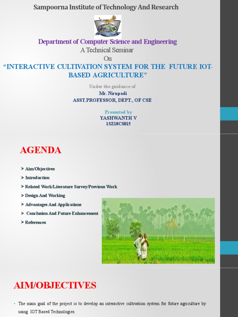 Technical Seminar PPT Yashu | Download Free PDF | Internet Of Things ...