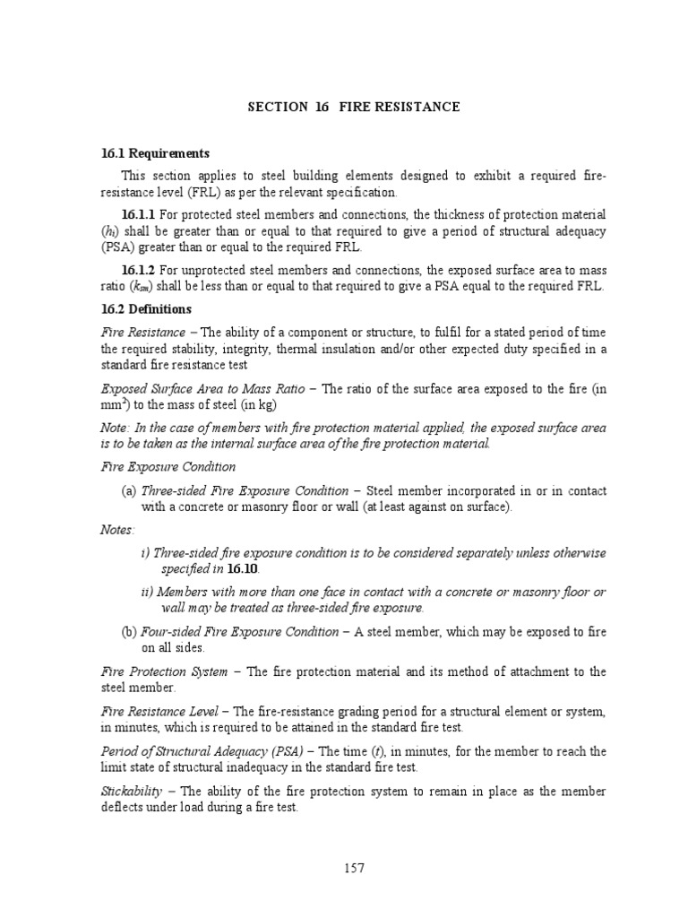 Section16 Fire Resistance | PDF | Strength Of Materials | Young's Modulus