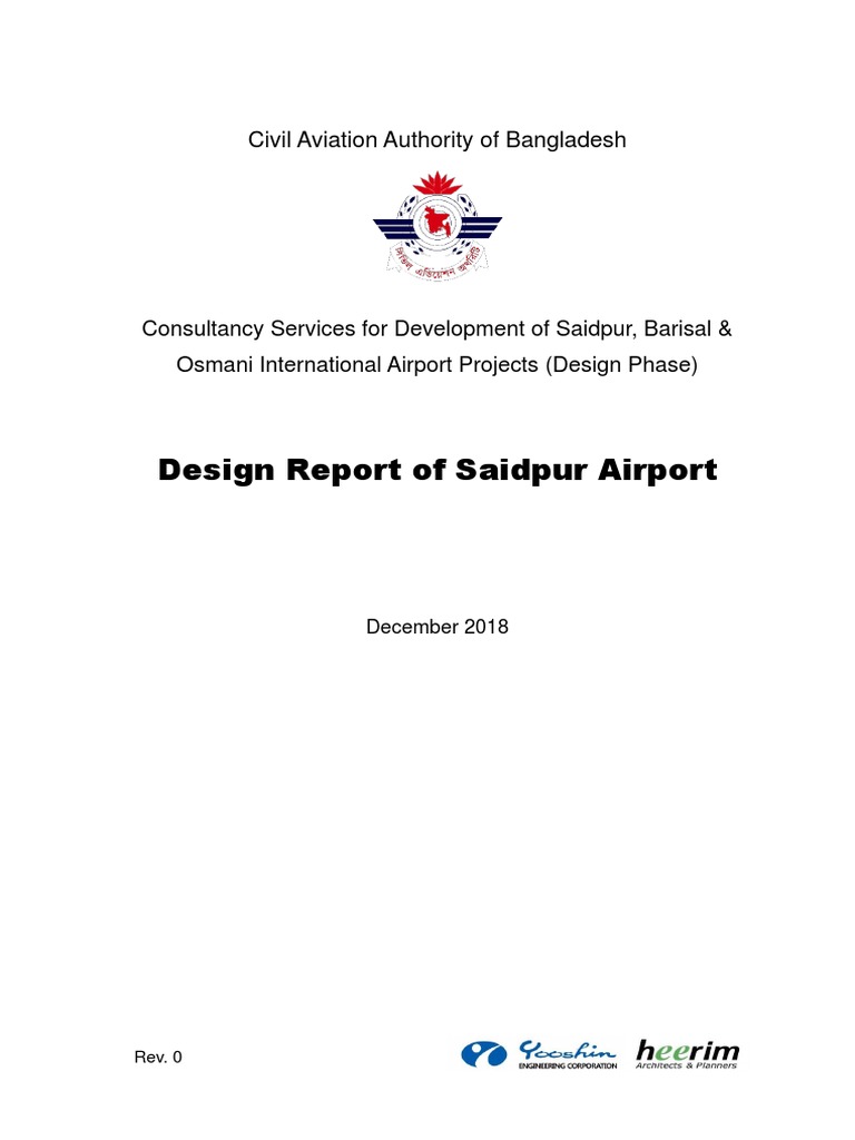 Saidpur Airport - Detailed Design Report | PDF | Airport | Runway