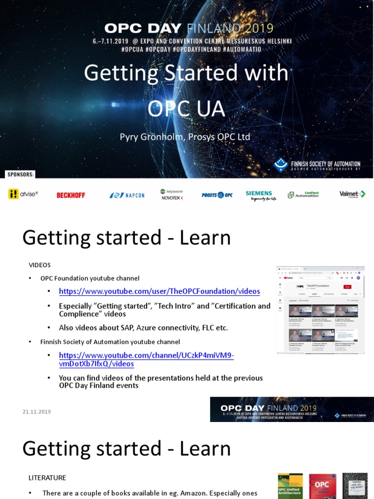 Getting Started With Opc Ua: Pyry Grönholm, Prosys OPC LTD | PDF | Software Development Kit ...
