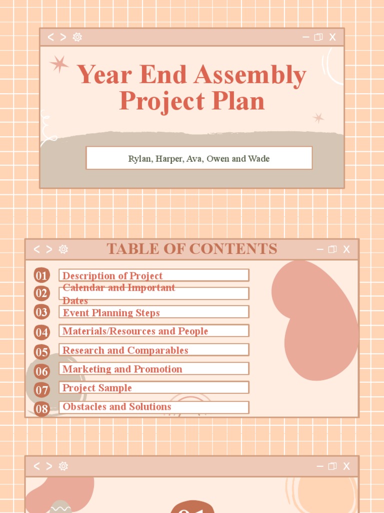 Year End Assembly Project Plan | PDF | Language Arts & Discipline ...