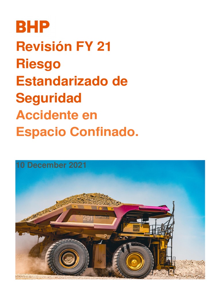 MAM-HSE-STD 231 Riesgo Estandarizado Accidente en Espacio Confinado FY21 | PDF | Auditoría ...