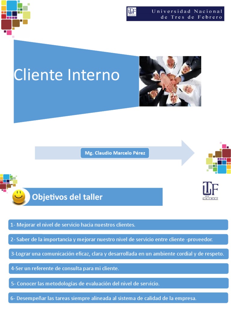 6 Cliente Interno | PDF | Calidad (comercial) | Cliente