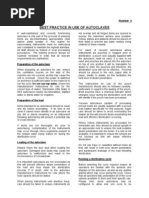 Autoclaves Standard Operating Procedure (Sop) | PDF | Steam ...