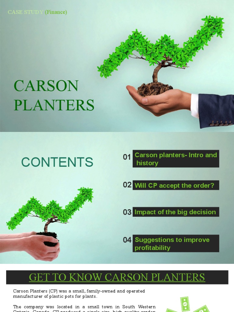 Carson Planters Profitability Case Study | PDF | Profit (Economics) | Brand