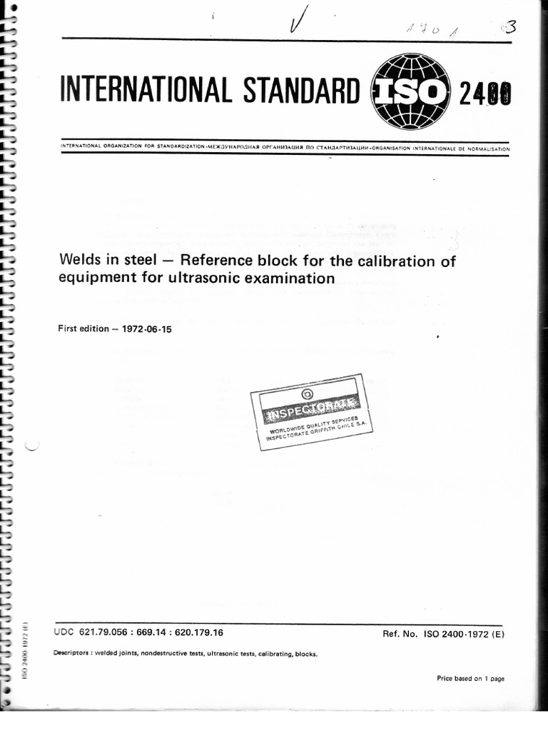 Iso 2400 (1972) | PDF