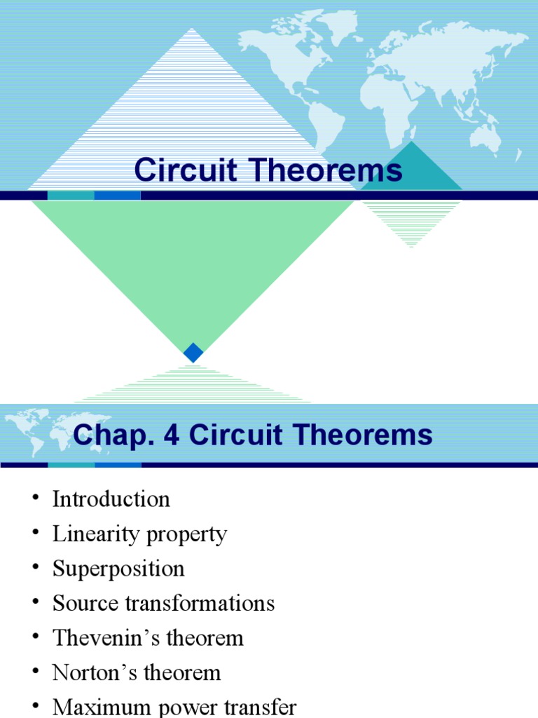 Chap4. Circuit Theorems | PDF | Electrical Network | Electrical Engineering