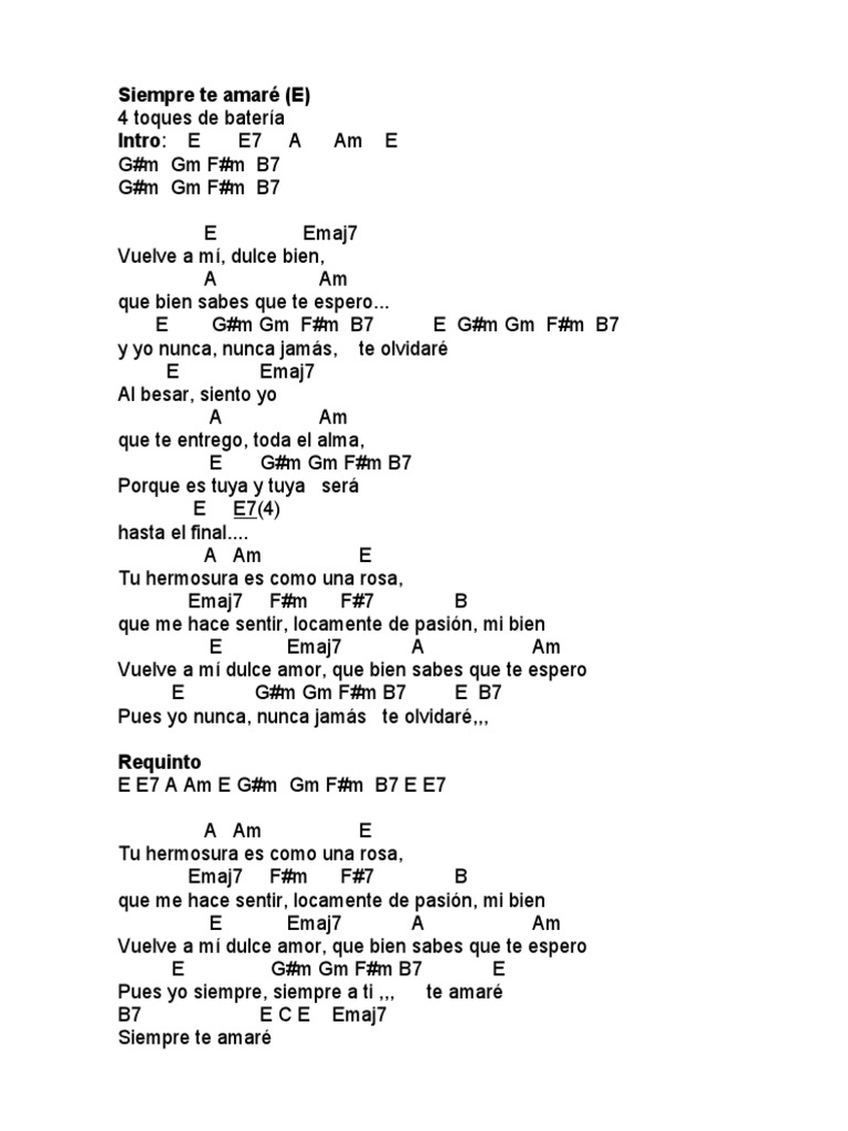Siempre te amaré | PDF