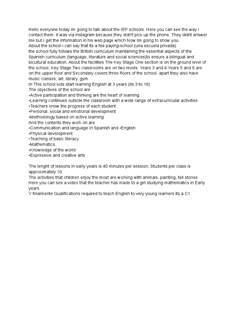 Inglés End PF Year Project | PDF