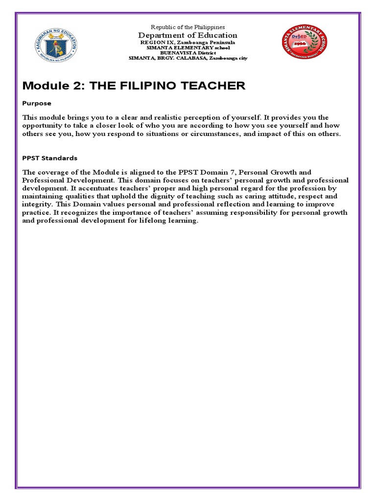 TIP Module 2 | PDF | Learning | Teachers