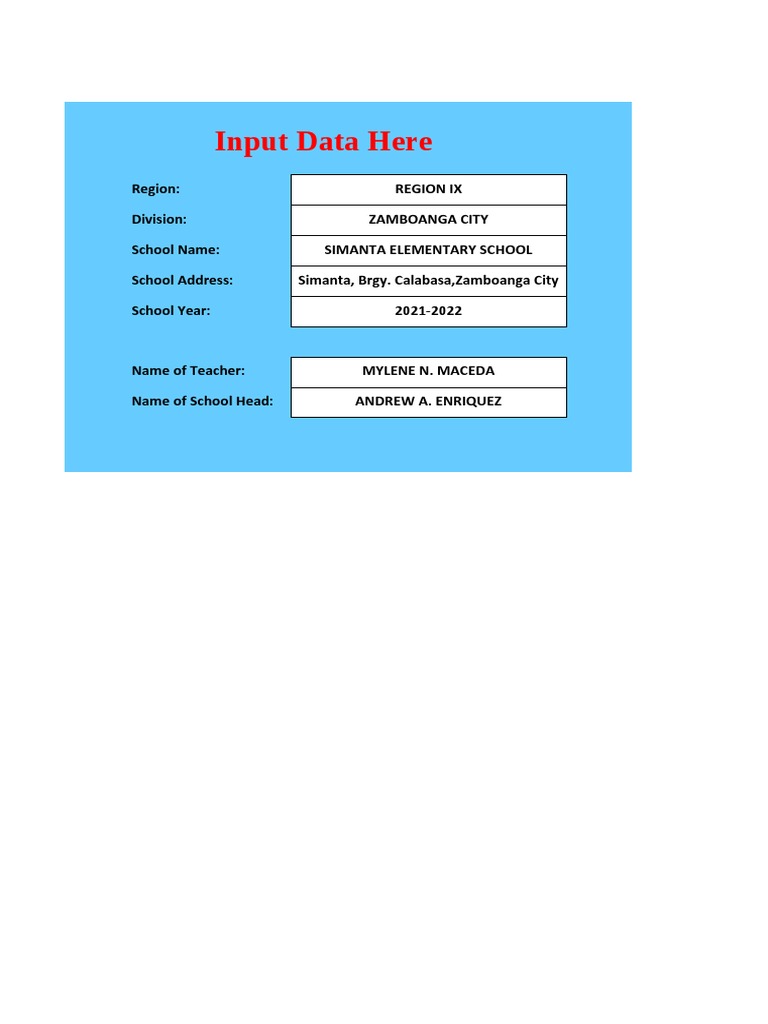 Mean Percentage Score Report 2021-2022 | PDF | Philippines | Public ...
