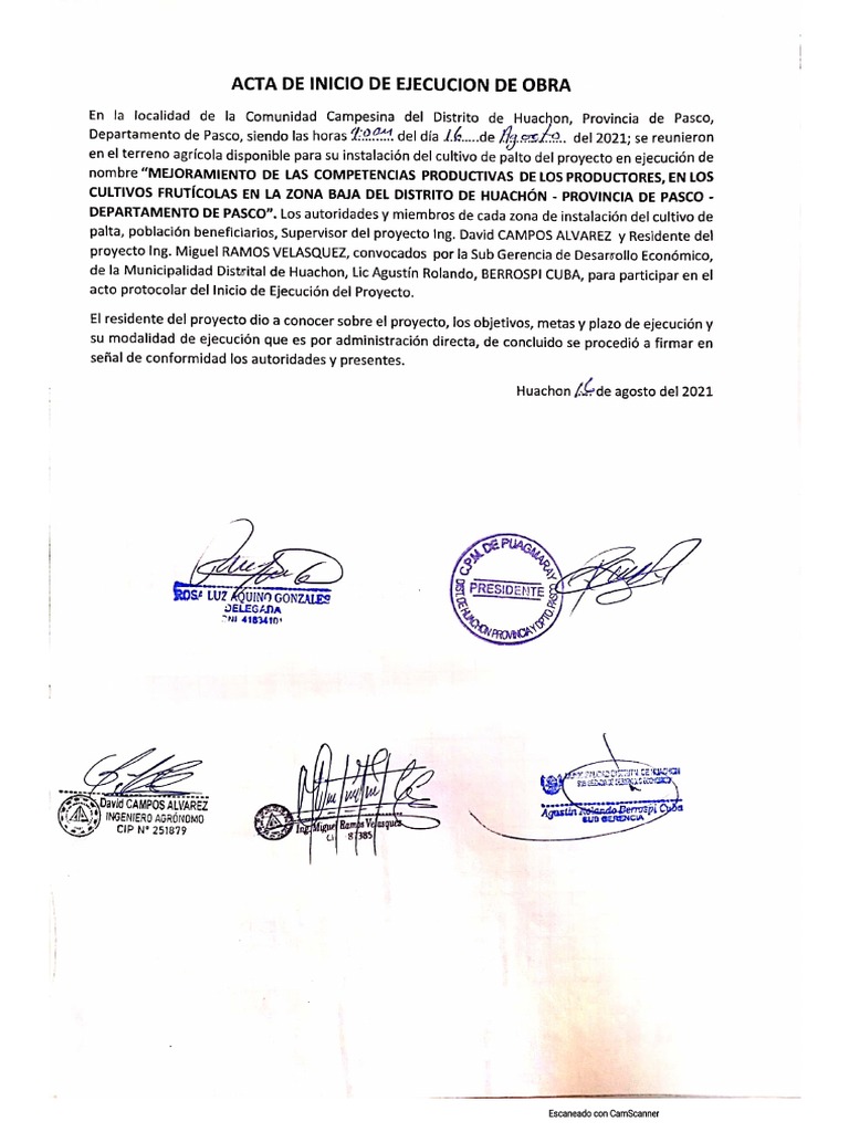 Inicio de Obra | PDF