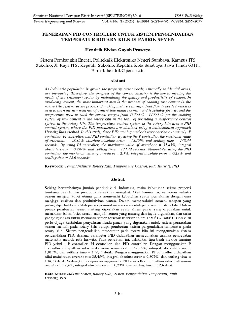 Penerapan Pid Controller Untuk Sistem Pengendalian Temperatur Rotary ...