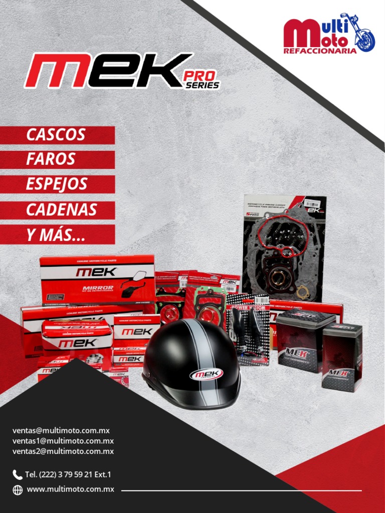 Catalogo-Mek1 MULTIMOTO | PDF | Vehículo de motor | Vehículos terrestres