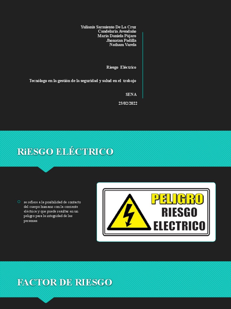 Riesgo Electrico | PDF | Corriente eléctrica | Electricidad