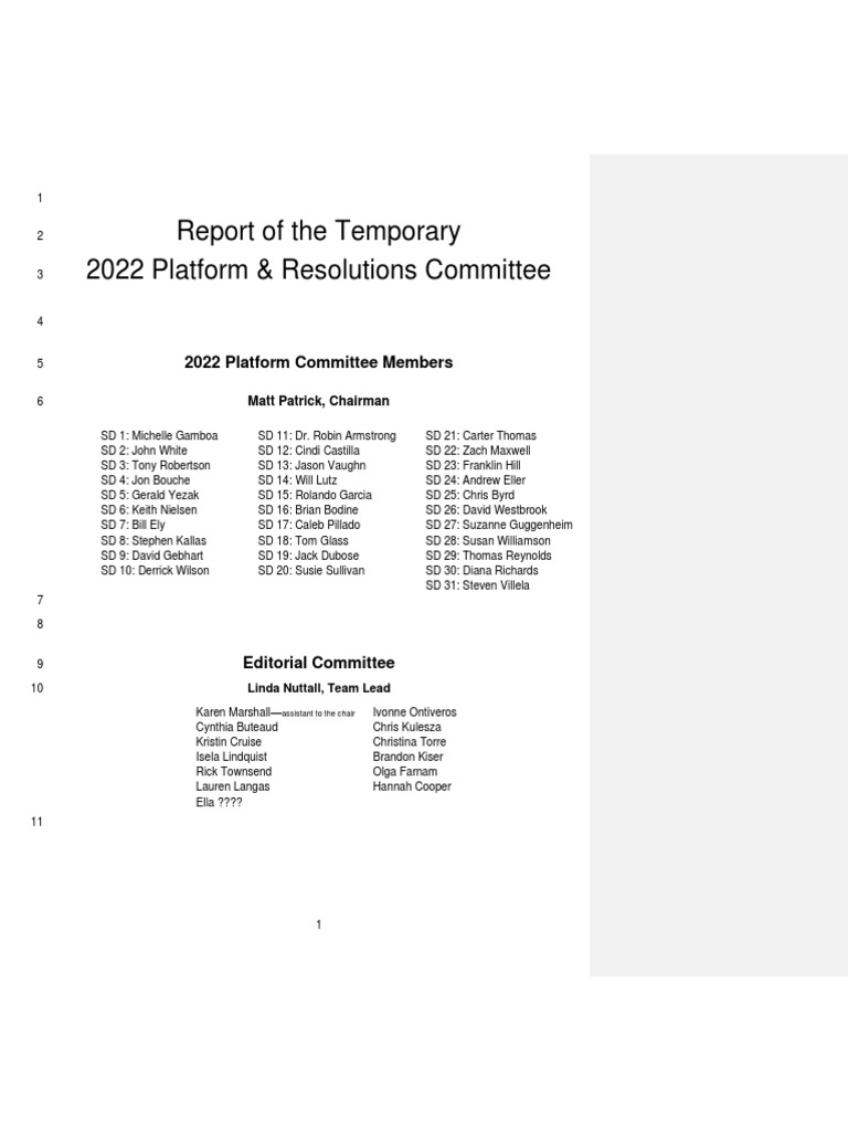 Texas Republican Party Platform | PDF | Taxes | U.S. State