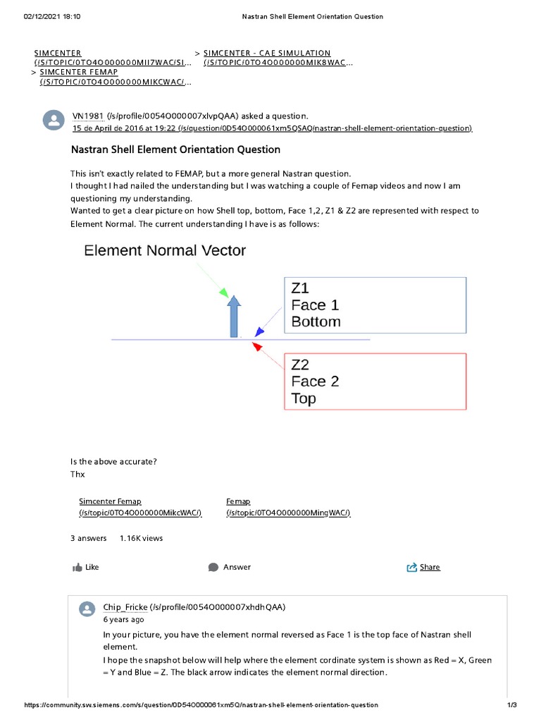 Nastran Shell Element Orientation Guide | PDF | Electrical Engineering ...