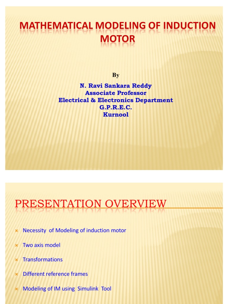 IM Model | PDF | Inductance | Inductor