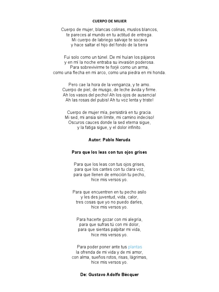15 Poemas Con 4 Estrofas | PDF