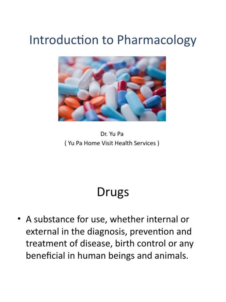Introduction To Pharmacology | PDF