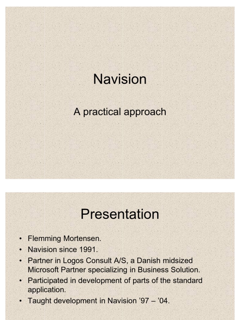 Navision Development Overview | PDF | Microsoft Dynamics Nav | Variable ...