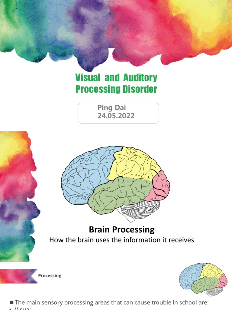 Visual and Auditory Processing Disorder | PDF | Reading Comprehension ...