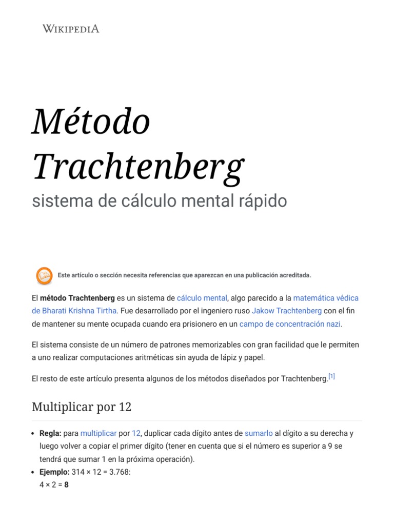 Método Trachtenberg: En Qué Consiste, Ejemplos – KOAUJQ