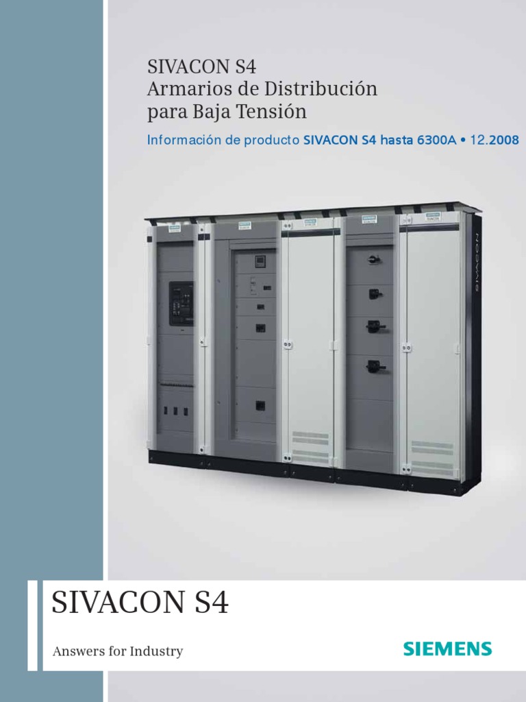 SIVACON Panel Unlocked | PDF | Corriente eléctrica | Metrología