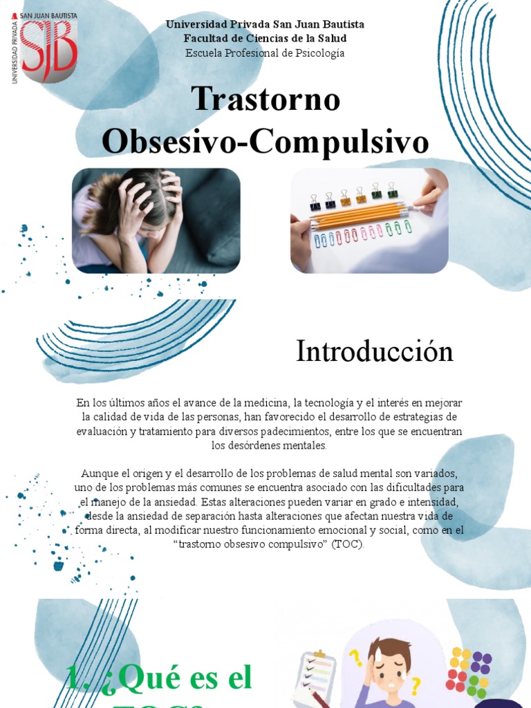 Diapositivas Trastorno Obsesivo Compulsivo | PDF | Desorden obsesivo ...