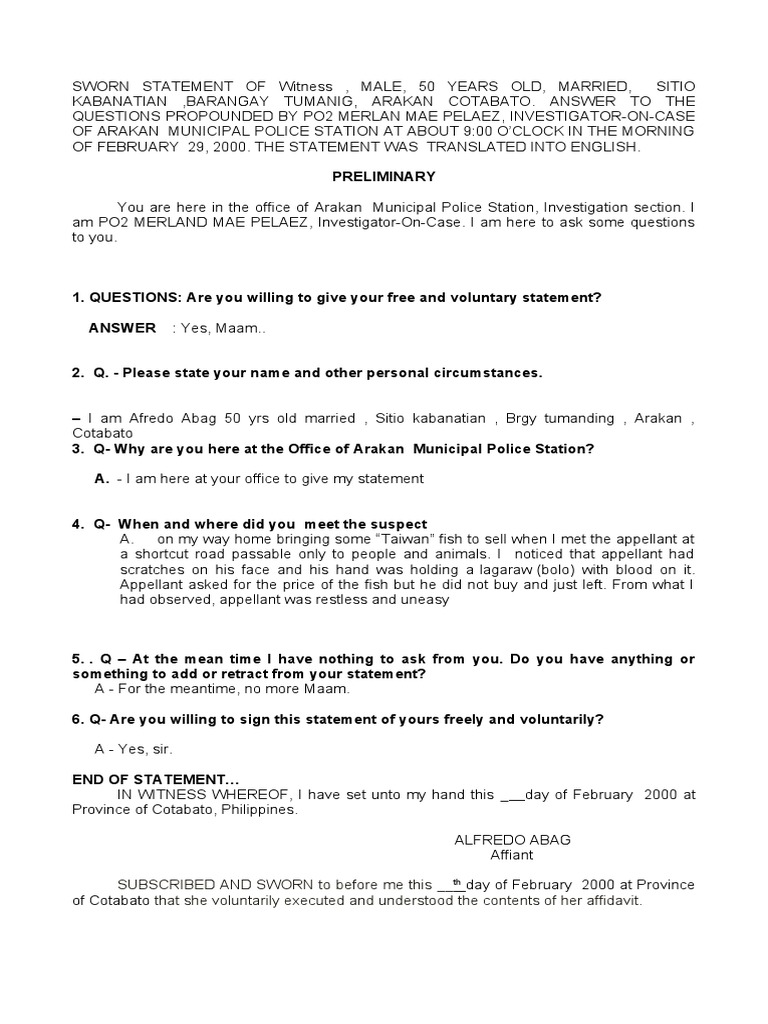 SUBSCRIBED AND SWORN To Before Me This - That She Voluntarily Executed ...