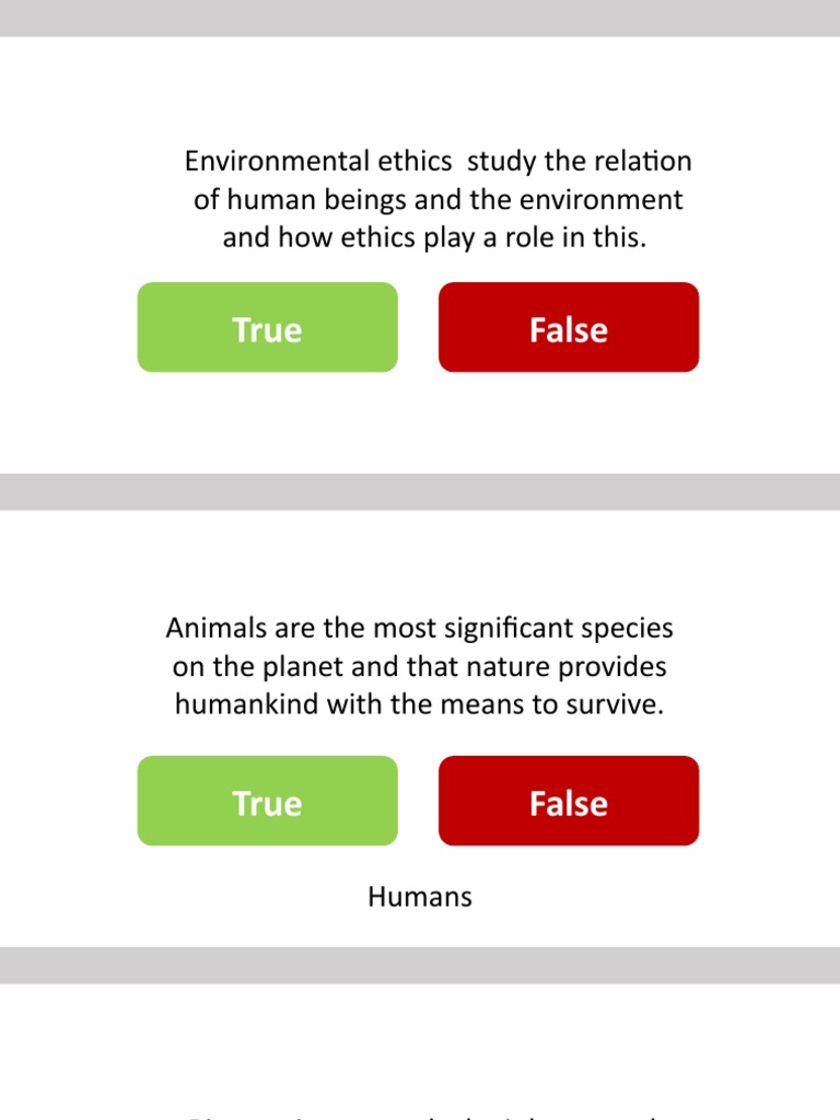 Environmental Ethics Study The Relation of Human Beings and The ...