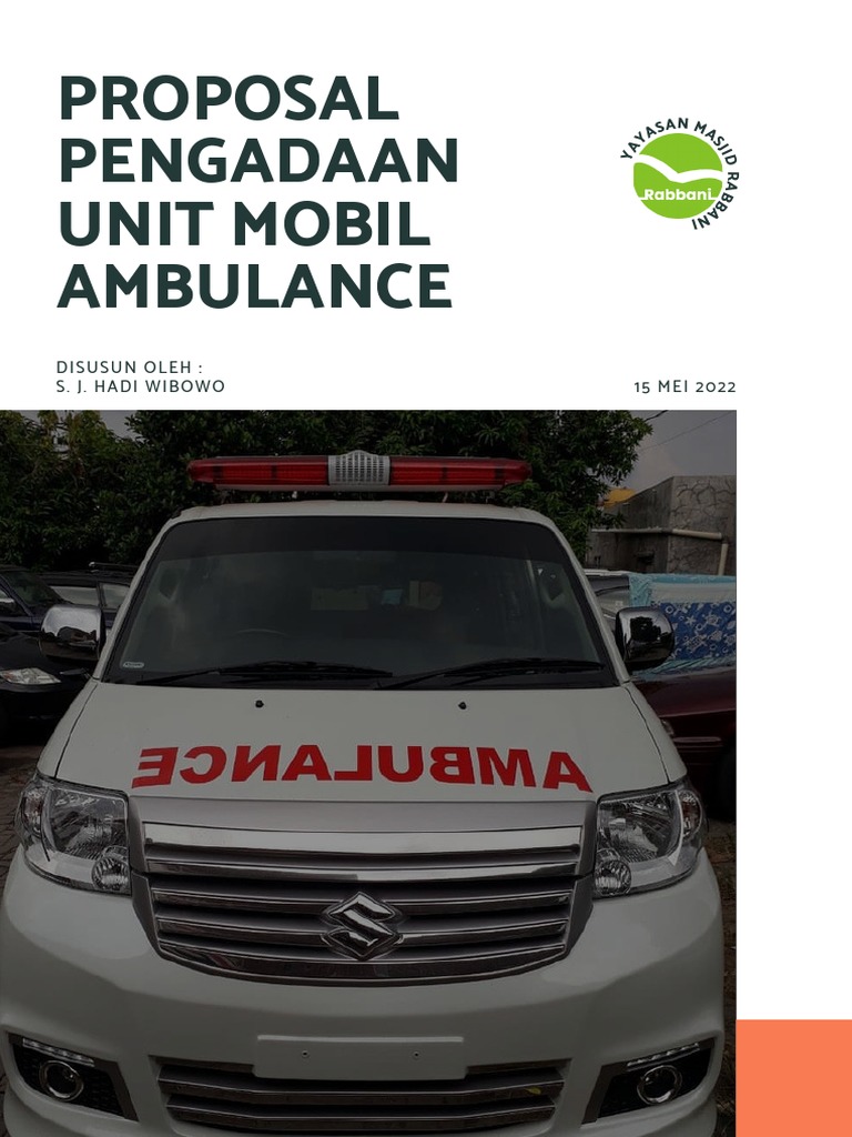 Proposal Pengadaan Unit Mobil Ambulance | PDF
