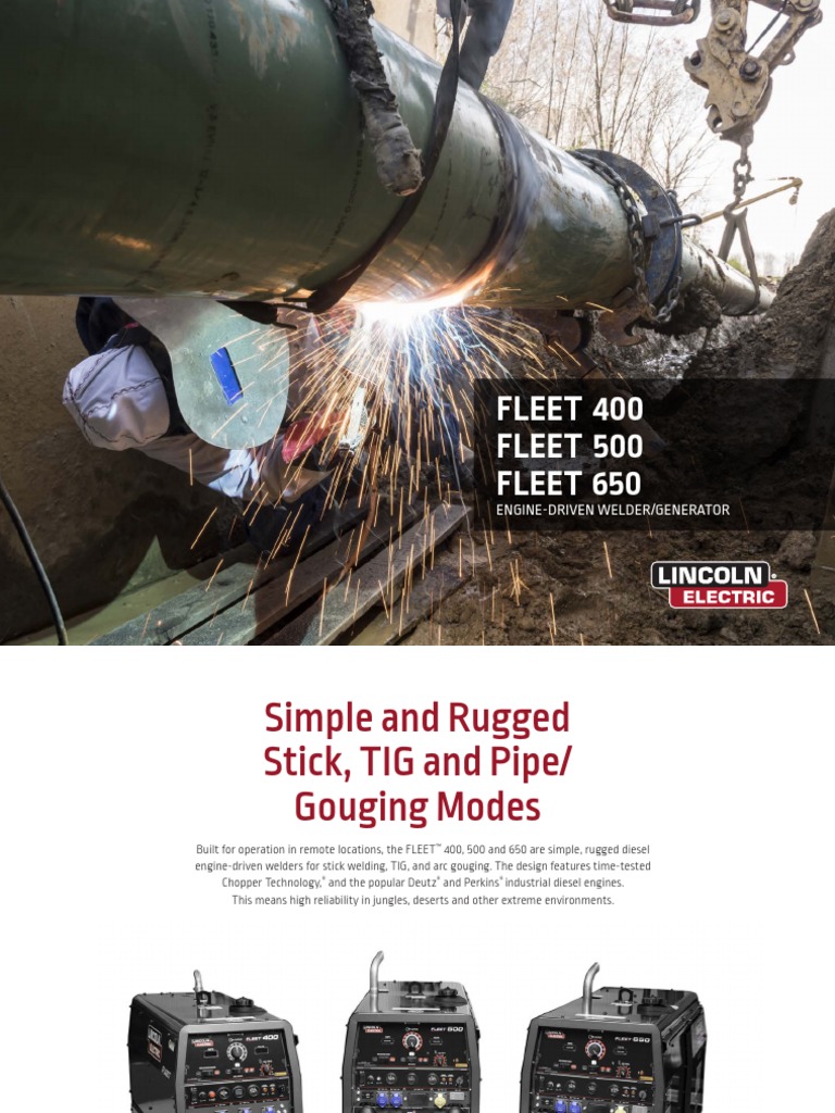 Fleet 400 Fleet 500 Fleet 650: Engine-Driven Welder/Generator | PDF ...