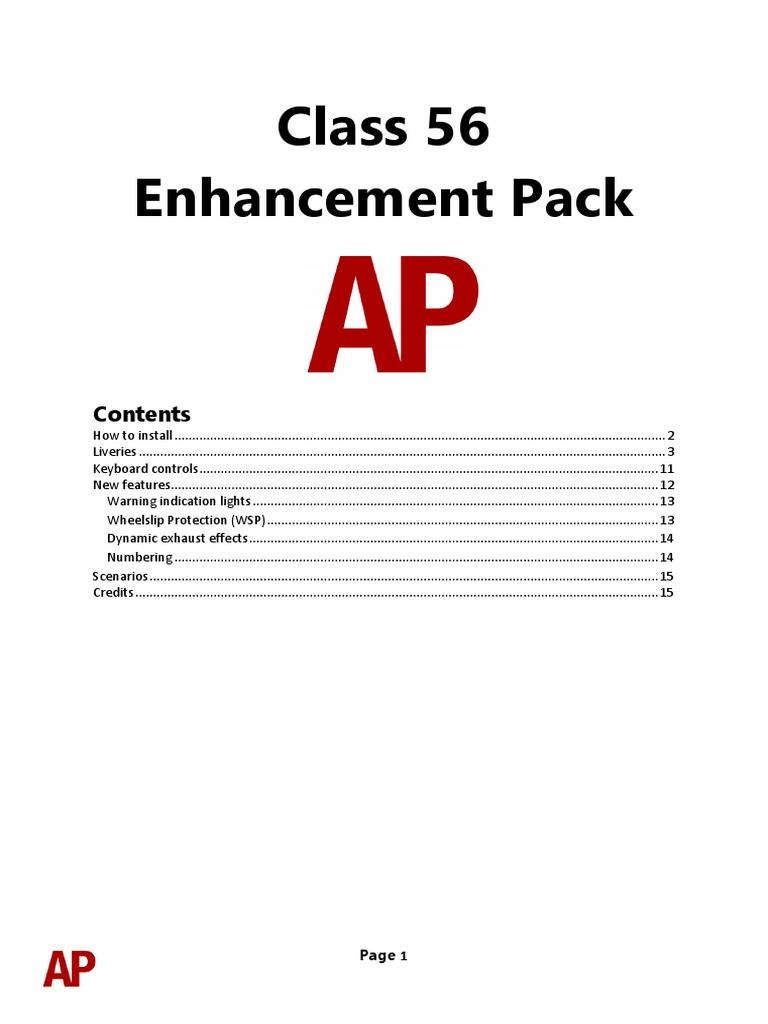Class 56 Enhancement Pack | PDF | Rail Transport | Manufactured Goods