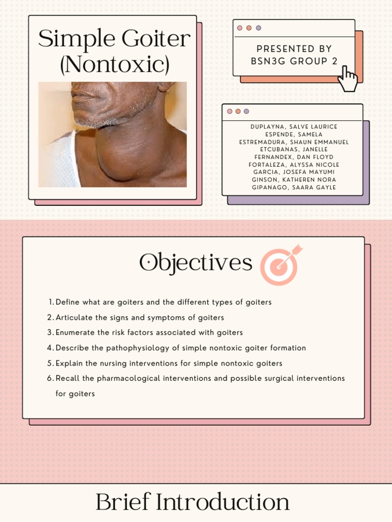 Ncs - Simple Nontoxic Goiter | PDF | Respiratory Tract | Thyroid